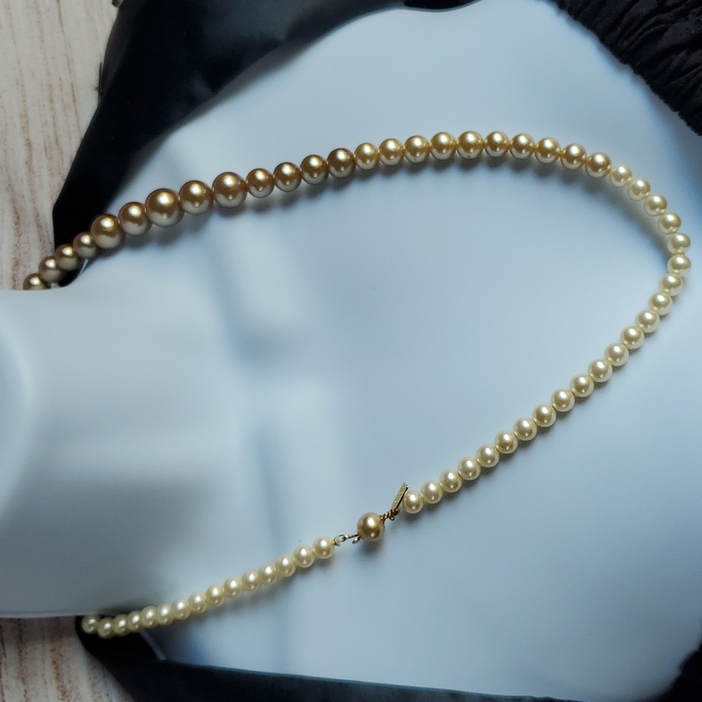 Vintage 1950's Marvella Pearl Necklace & Earrings Set - Gem